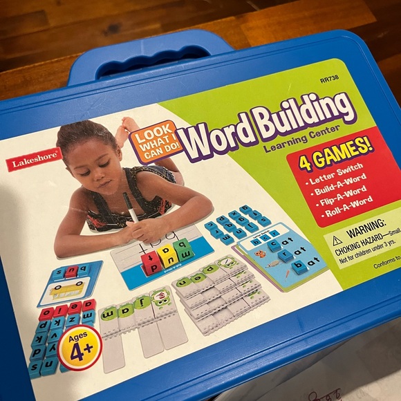 Lakeshore | Toys | Lakeshore Word Building Learning Center Blue | Poshmark